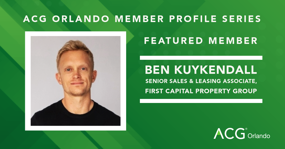 Member Profile - Ben Kuykendall | ACG Orlando
